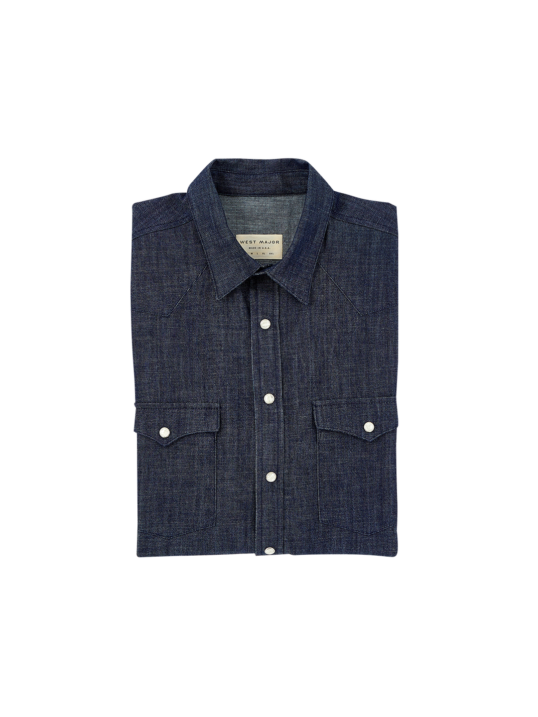 Indigo Denim Western Shirt – West Major